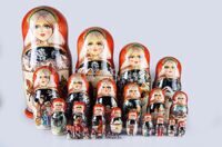 Матрешка "Тройка зимняя" красная, 30 мест купить в интернет-магазине Ай ...